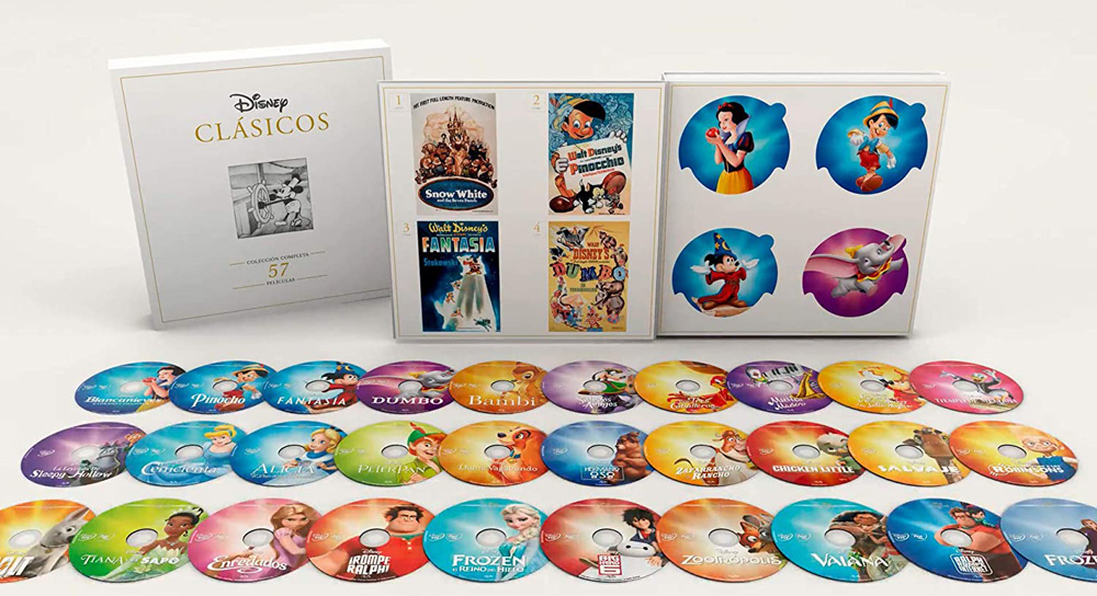Disney Clásicos 57 películas en DVD, Edición Coleccionista Única